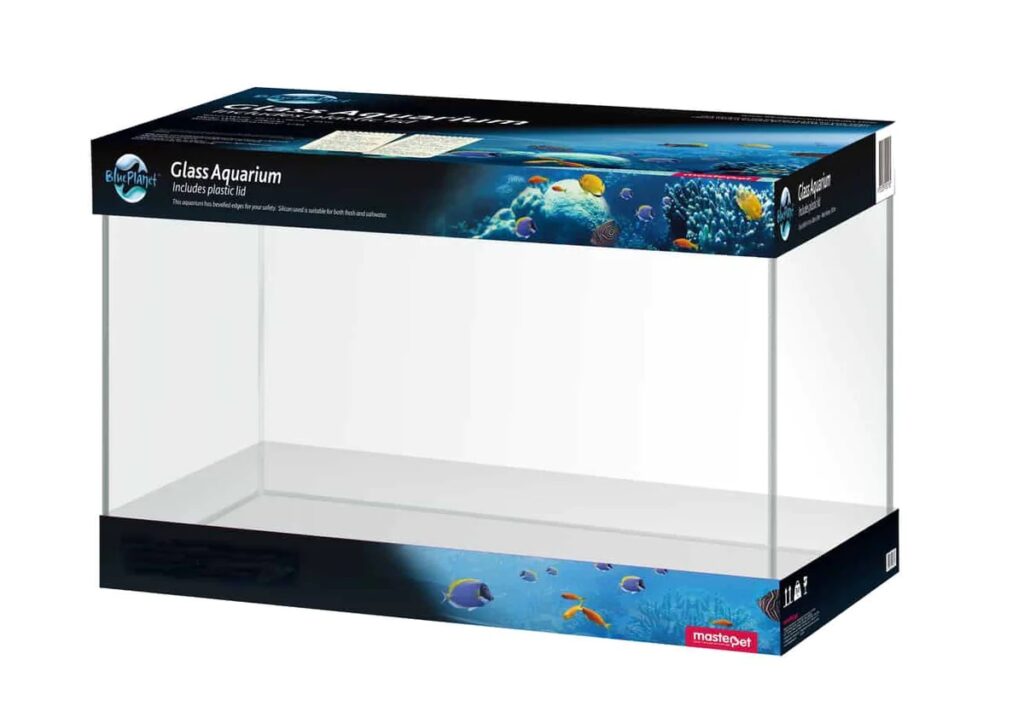 BLUE PLANET GLASS TANK 122 X 38 X 45 CM 200L - Pets Warehouse Penrith